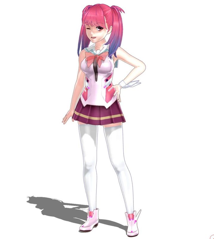 ImagineVR、3Dキャラクターモデル「ImagineGirls Iris」を無料配信 - GAME Watch