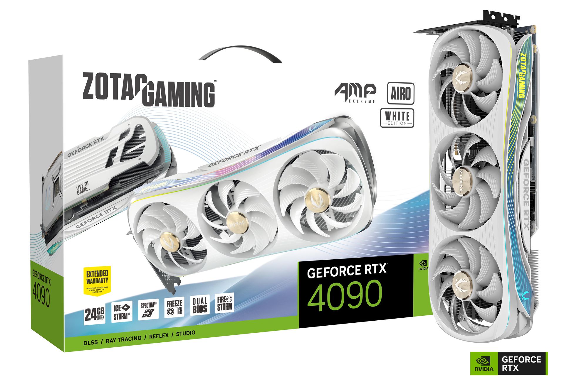 ZOTAC、RTX 4090搭載「ZOTAC GAMING GeForce RTX 4090 AMP Extreme AIRO White ...