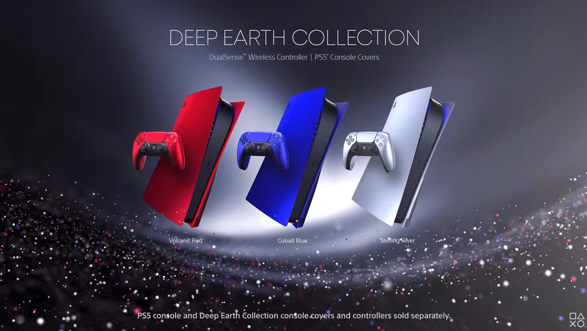 PS5に「Volcanic Red」、「Cobalt Blue」、「Sterling Silver」の3色の新カバーとコントローラー登場 ...