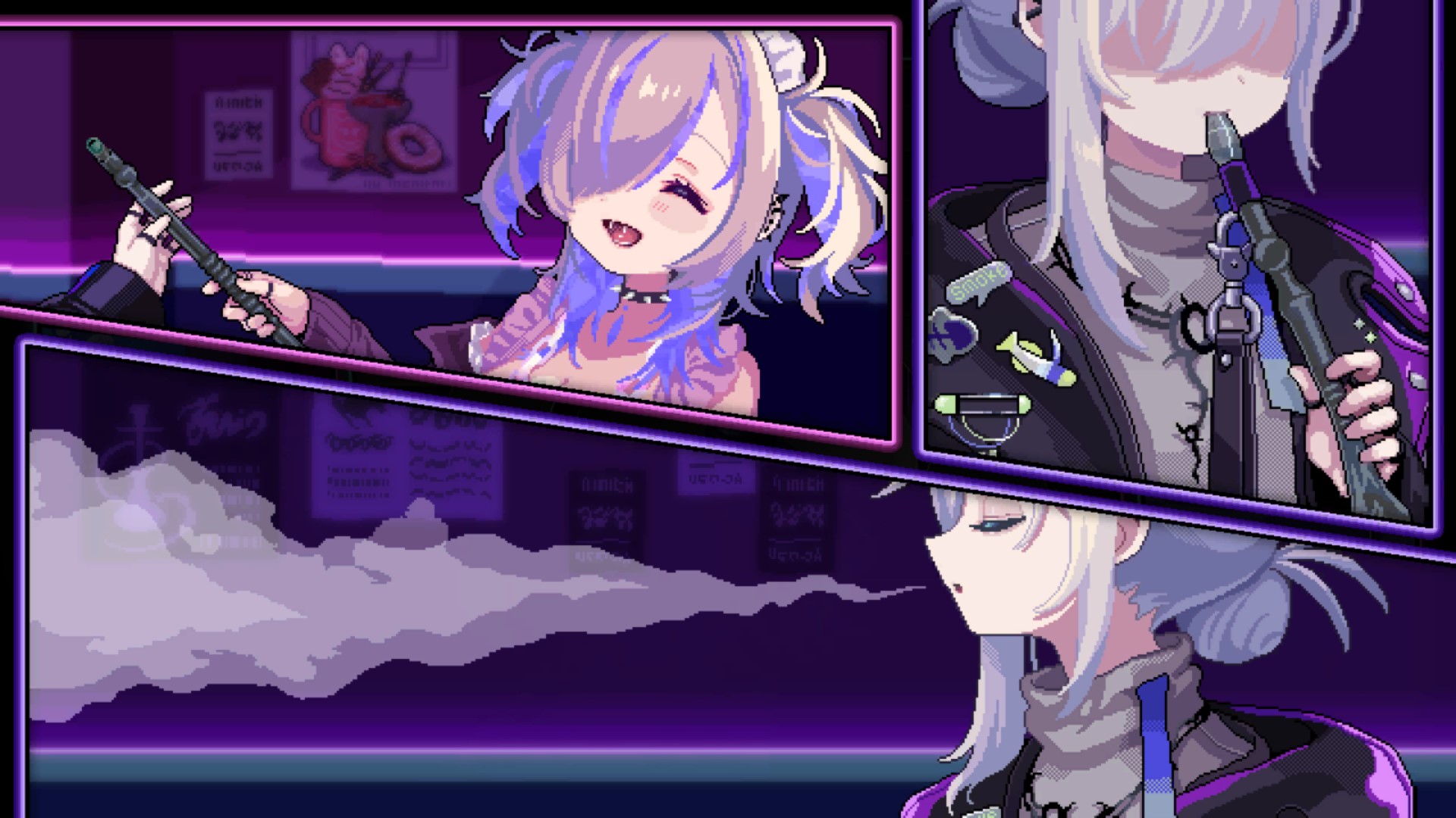 表情豊かなヒロインたちが動きまくる「Hookah Haze」の体験版を先行プレイ - GAME Watch