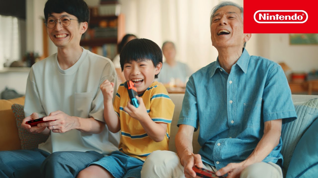 Nintendo Switchの2024夏CMが公開！ 夏休みの様子がエモい。祖父・父・孫3世代で楽しめるゲームを紹介 - GAME Watch