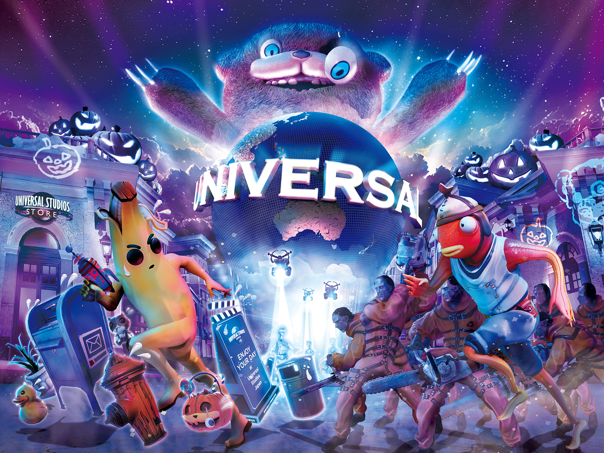 USJが「フォートナイト」とハロウィーンコラボ。8月22日8時39分から - GAME Watch