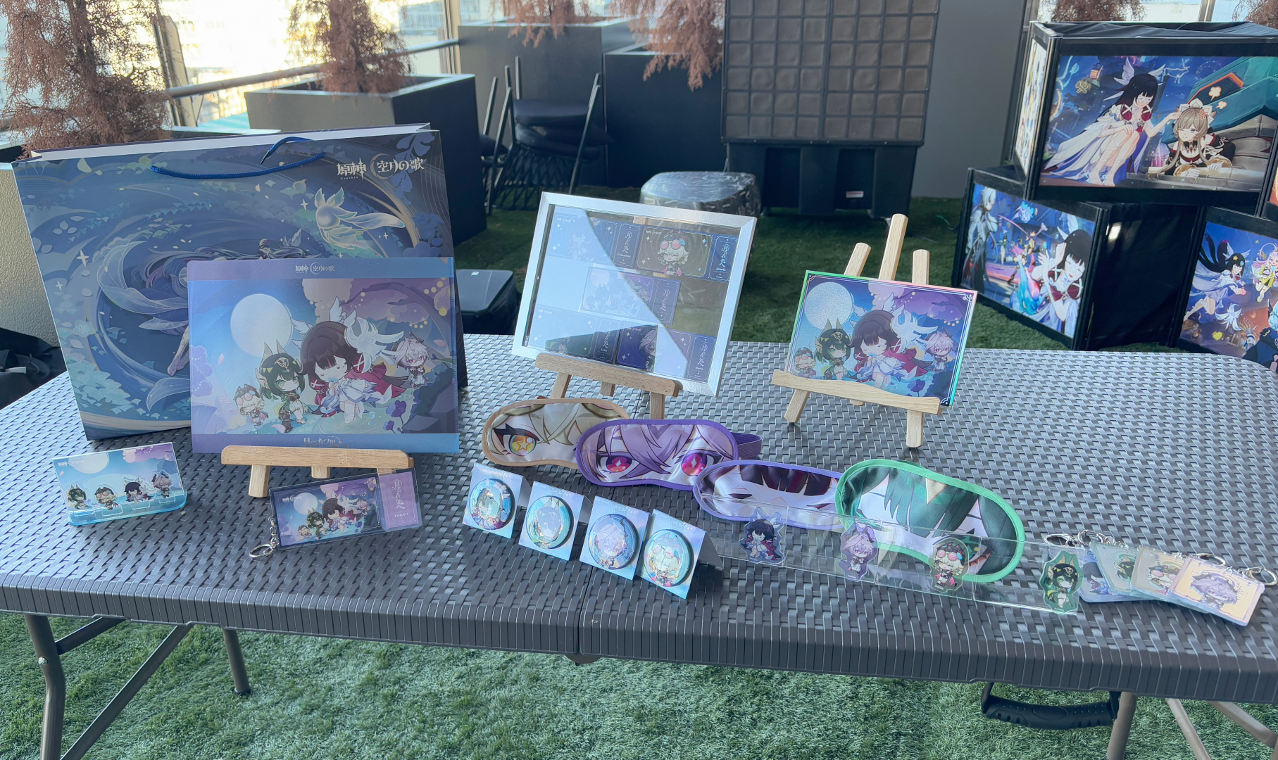 「原神」のコロンビーナになれるアイマスク！ オフラインイベント「月の在処へ」のグッズを撮り下ろしで紹介 - GAME Watch